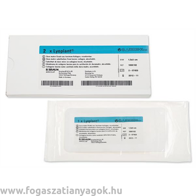 Lyoplant kollagén sebészeti membran 1db 1,5x3 cm BBraun - Membránok ...