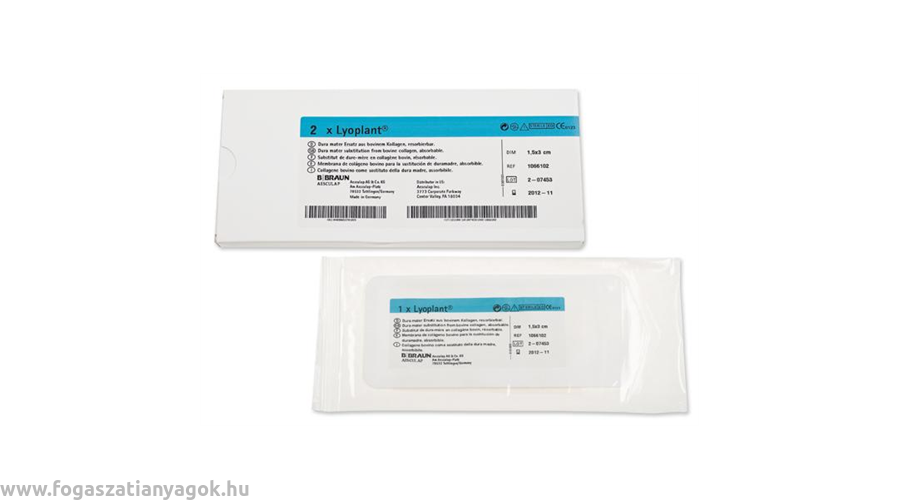 Lyoplant kollagén sebészeti membran 1db 1,5x3 cm BBraun - Membránok ...