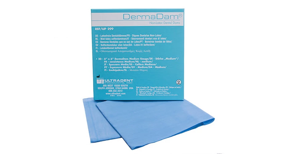 Kofferdam gumi DermaDam Latexfree-latexmentes 20db medium Ultradent ...