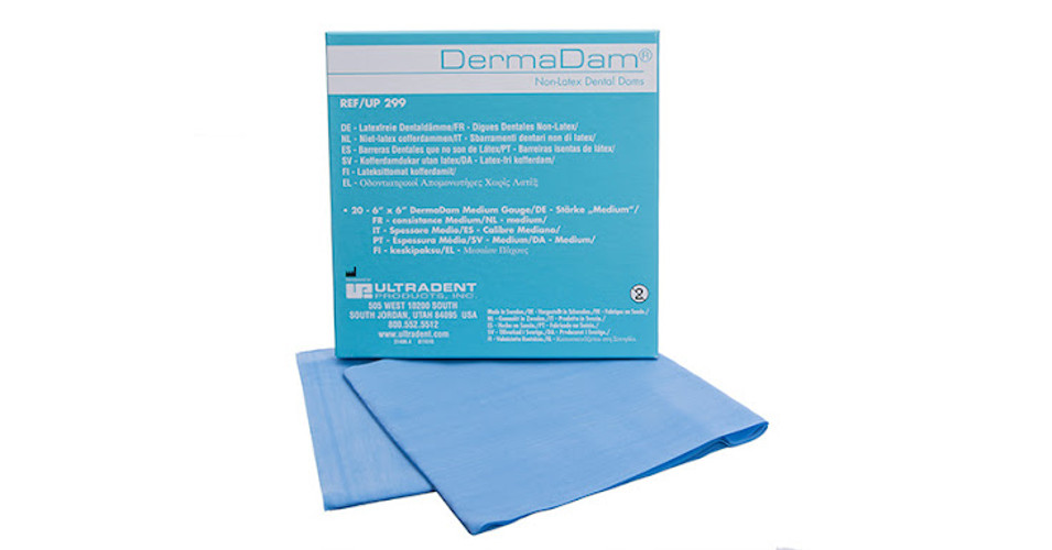 Kofferdam gumi DermaDam Latexfree-latexmentes 20db medium Ultradent ...